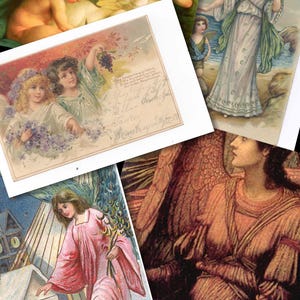 2,375 Victorian and Early 1900's Illustrations and Paintings of Angels ...
