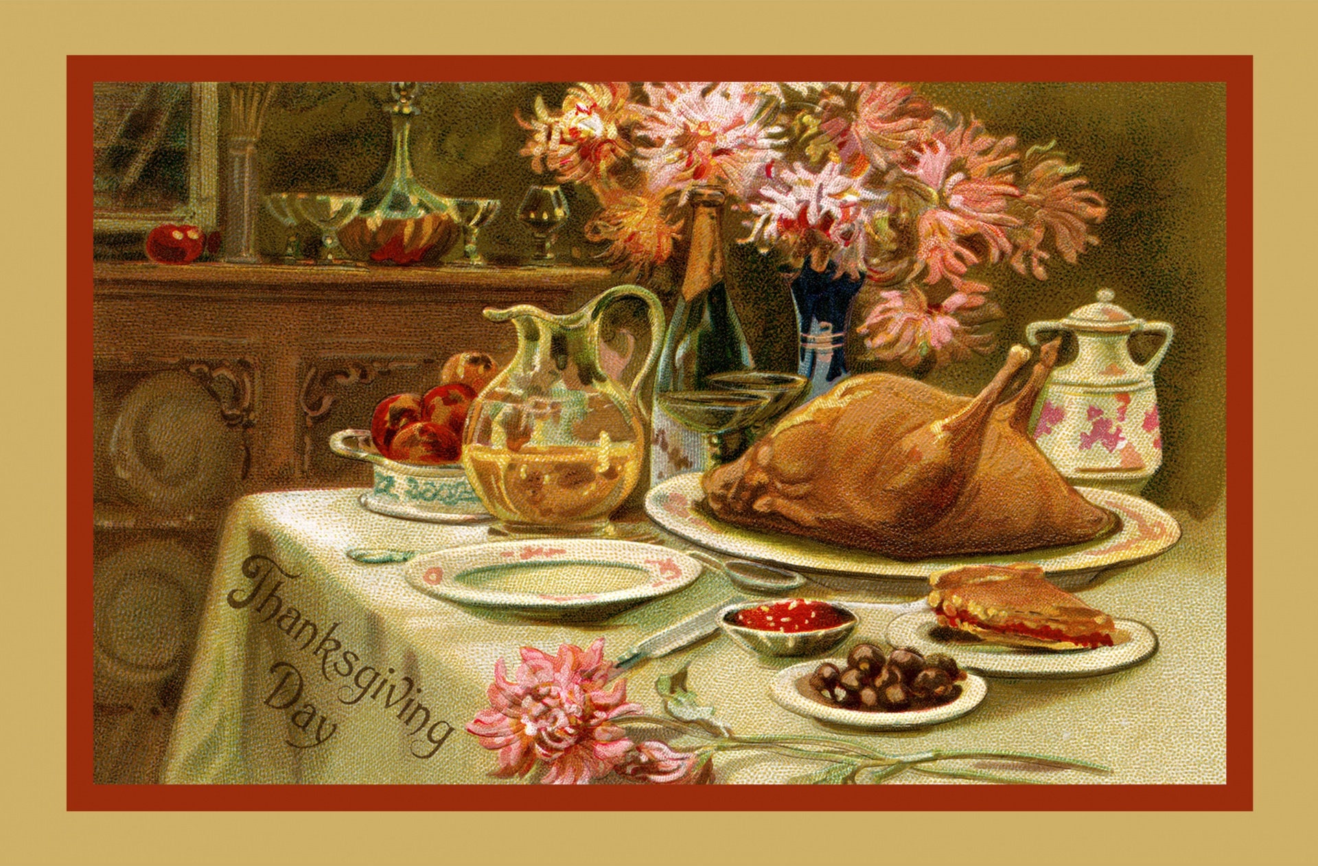 A Good Old-fashioned Thanksgiving - 70 Vintage Illustrations - Etsy