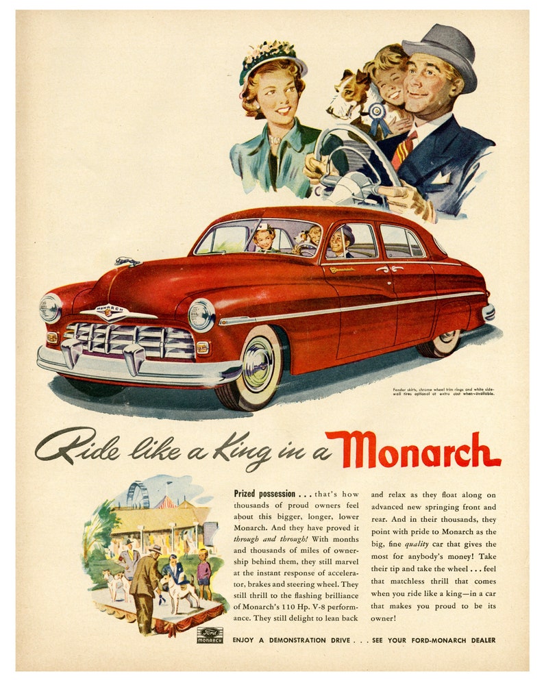 125 Vintage Car Illustrations - Pre-60s Published Advertisements in ...