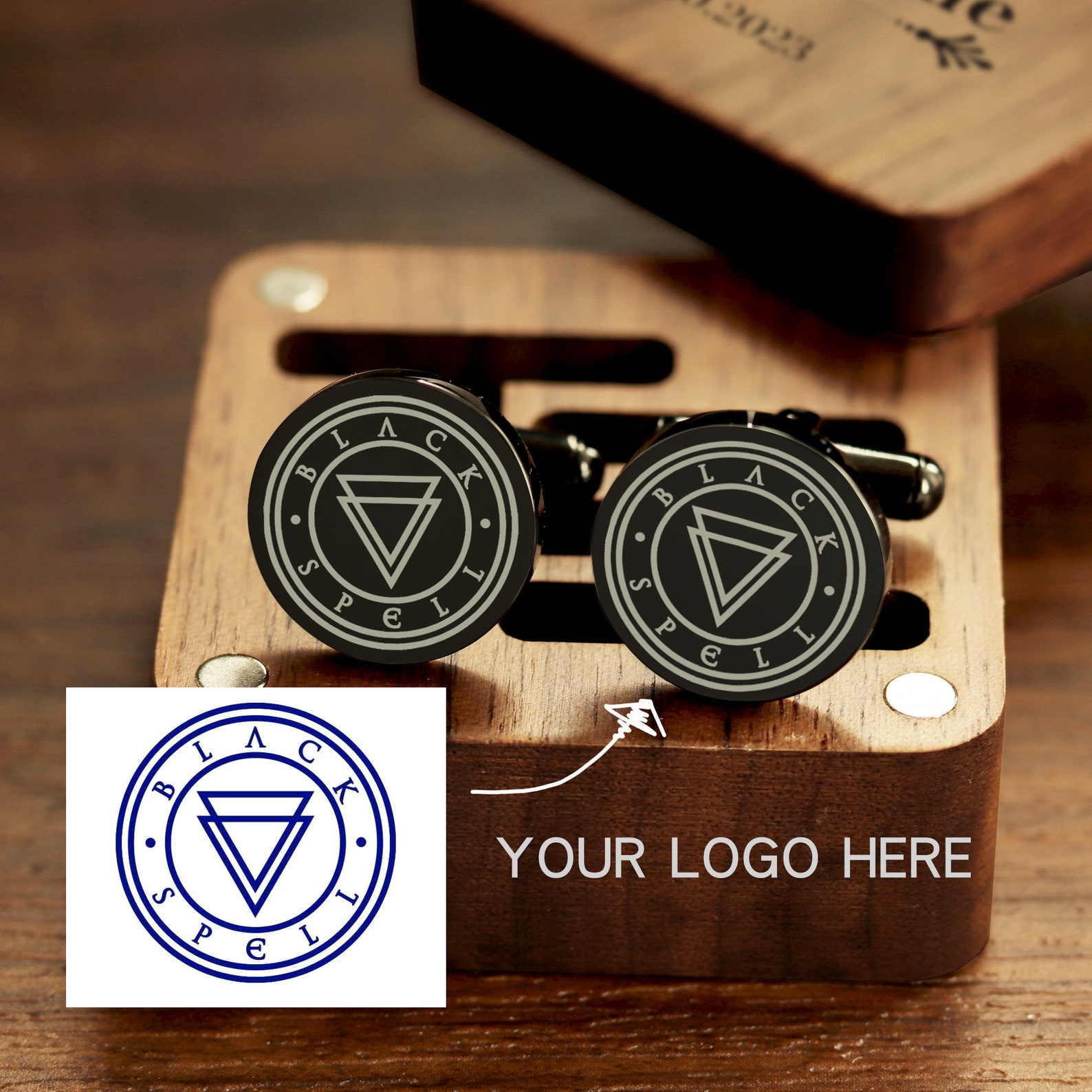 Custom Company Logo Cufflinks, Custom Photo Cuff Links, Personalized ...