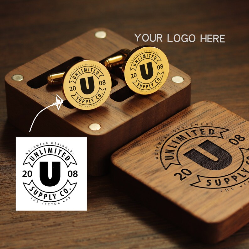 Custom Company Logo Cufflinks, Custom Photo Cuff Links, Personalized ...