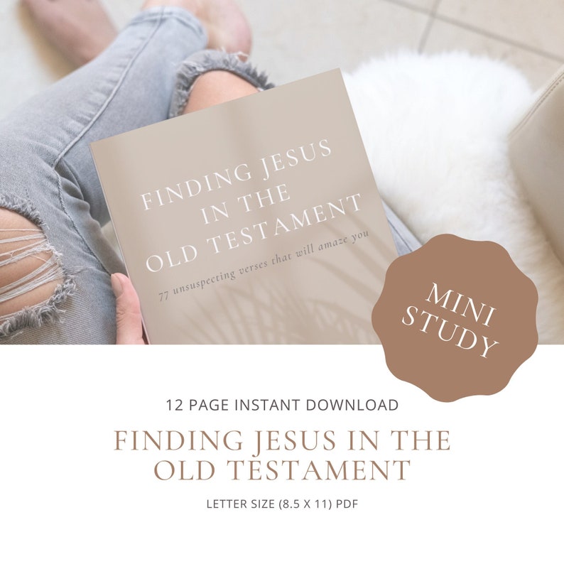 Bible Study PRINTABLE Jesus in the Old Testament Bible - Etsy
