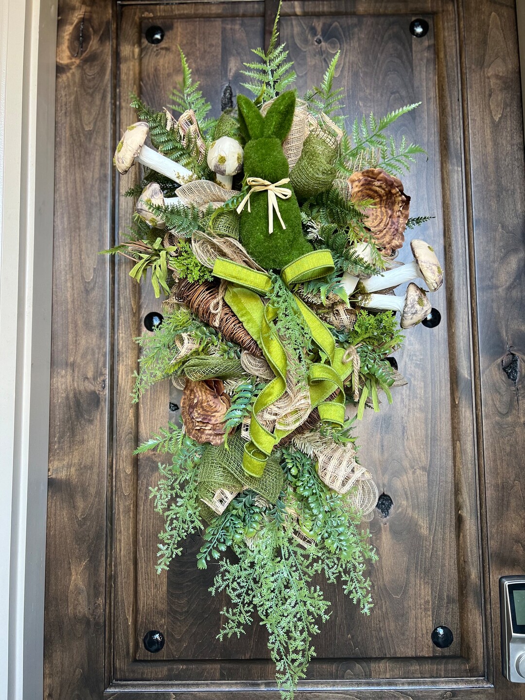 Spring Wreath for Front Door, Neutral Spring Decor, Woodland Theme ...