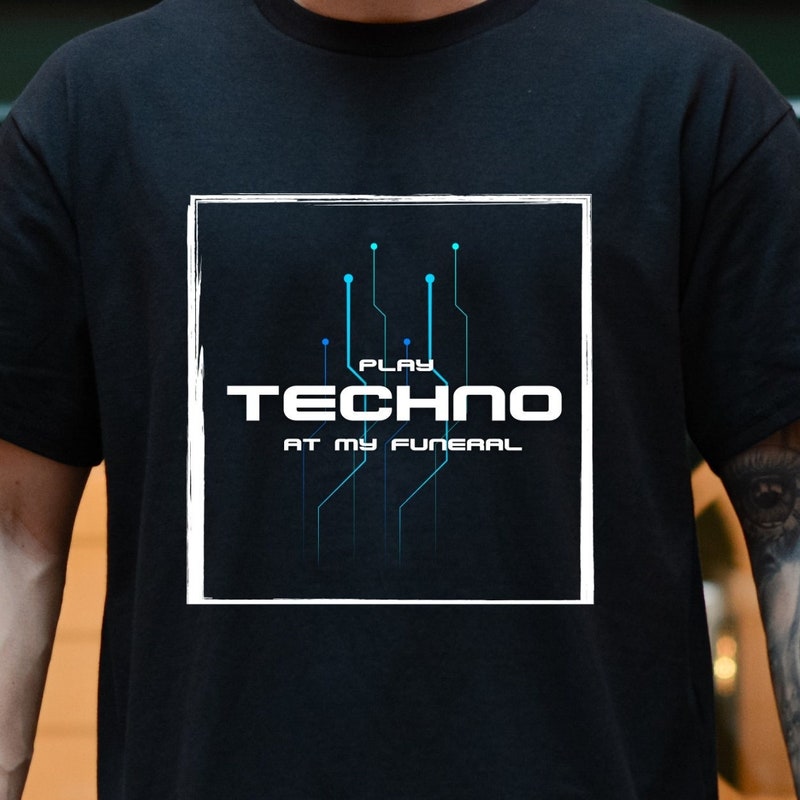 Techno Tshirt - Etsy
