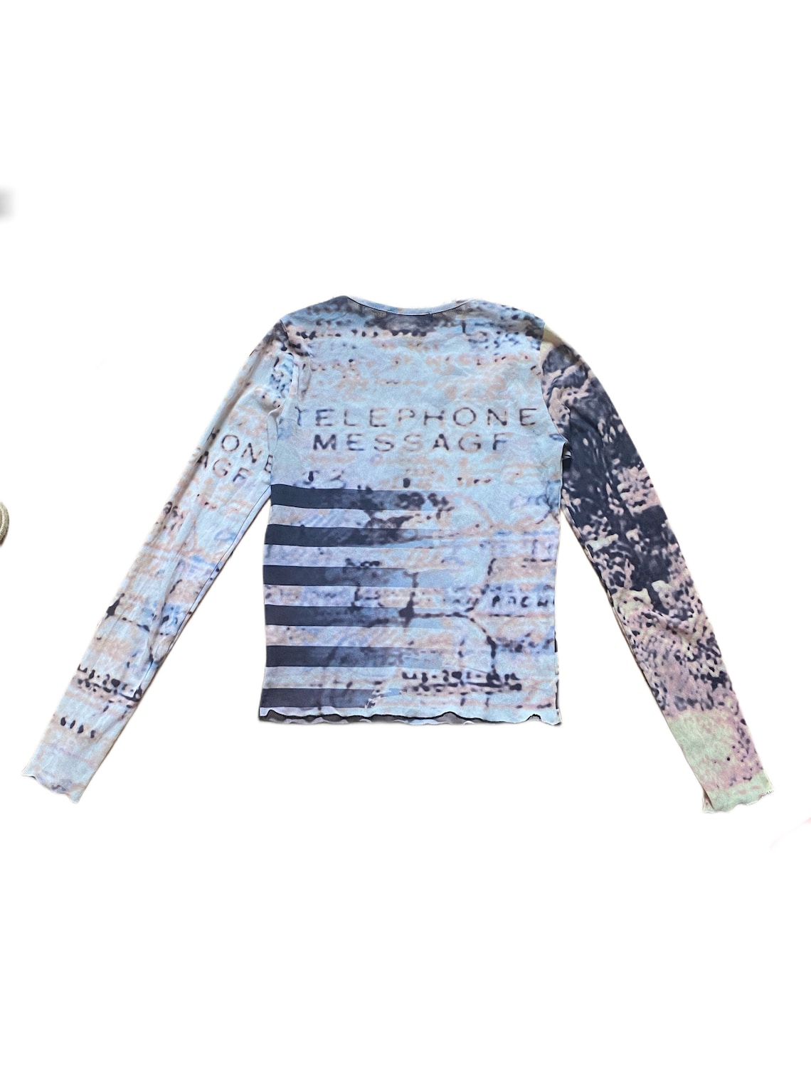 Tribal Cop Copine Vintage Long Sleeved Mesh Top African Portrait ...