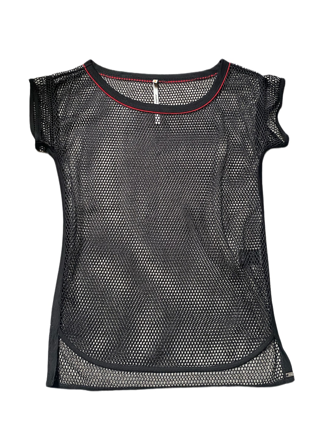 Black Cop Copine Overlay Fishnet See Through Layering Top - Etsy