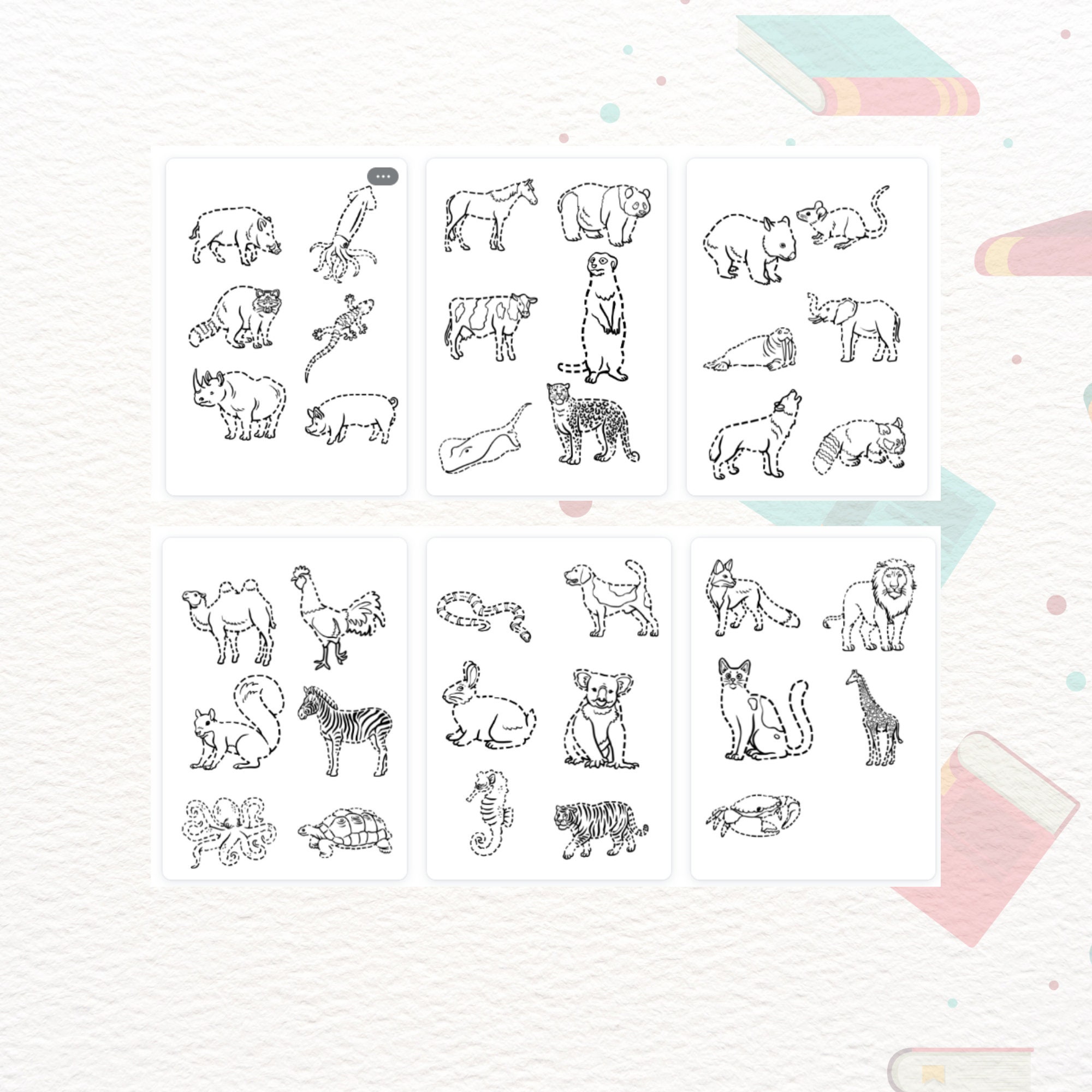 Learn to Draw Animals Book | Coloring Book | Animals | Draw | Printable ...