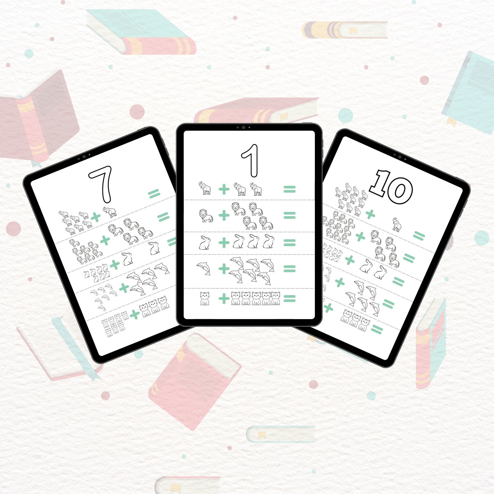 Learn to Addition, Math, Printable Numbers Counting, Maths Worksheet ...