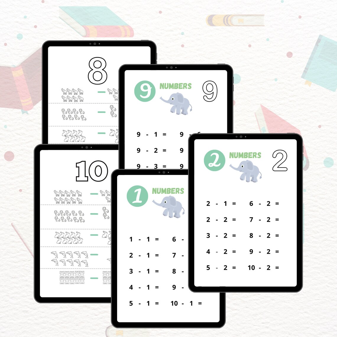 Bundle Math Worksheets, Math, Counting, Printable, Printable Numbers ...
