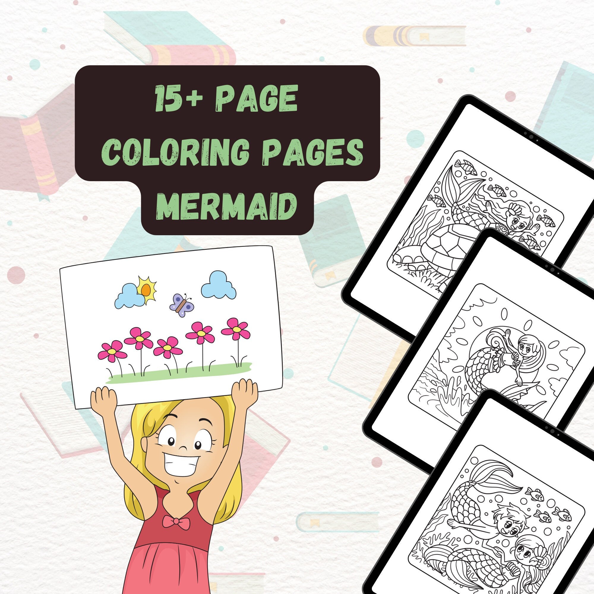 Printable Coloring Mermaids, Mermaid Coloring Pages, Mermaid Coloring ...