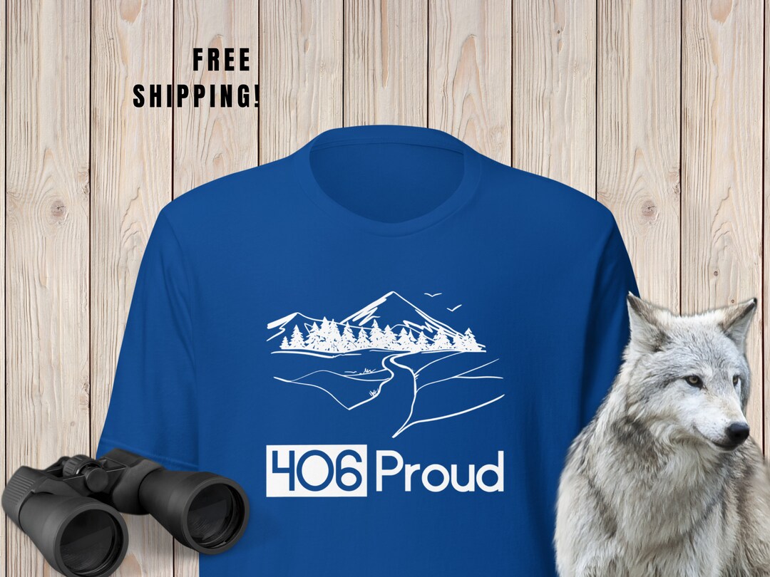 Montana Shirt 406 Proud Landscape Graphic Tee Montana in Style - Etsy