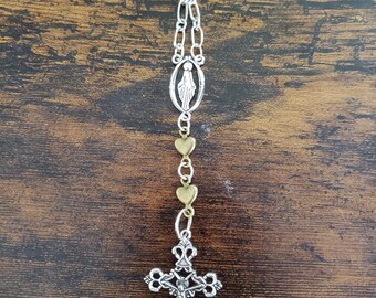 One Decade Rosary Keychain - Etsy