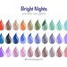 Procreate Color Palette, Bright Nights, Swatches for Procreate - Etsy