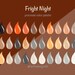Procreate Color Palette, Fright Night, Swatches for Procreate - Etsy