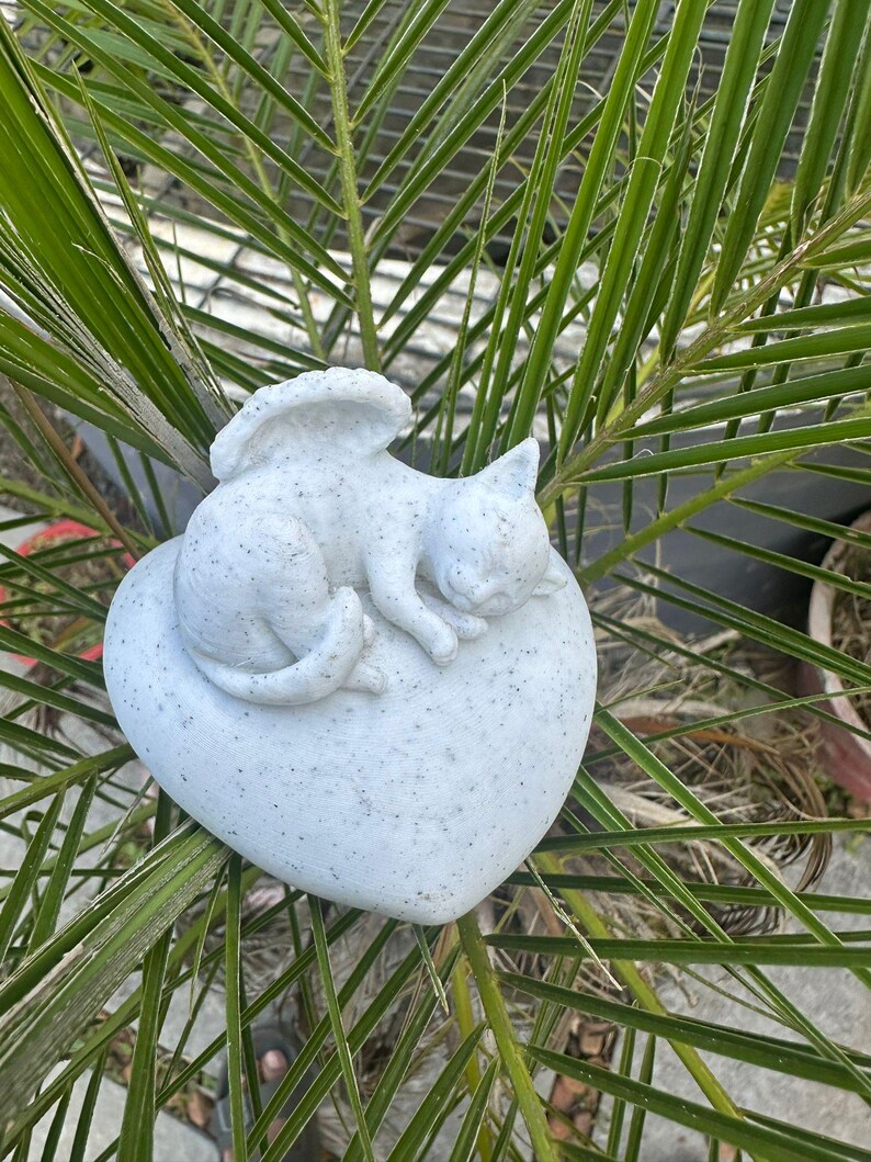 3D Printable Cat Memorial Statue STL File: Elegant Pet Tribute - Etsy ...