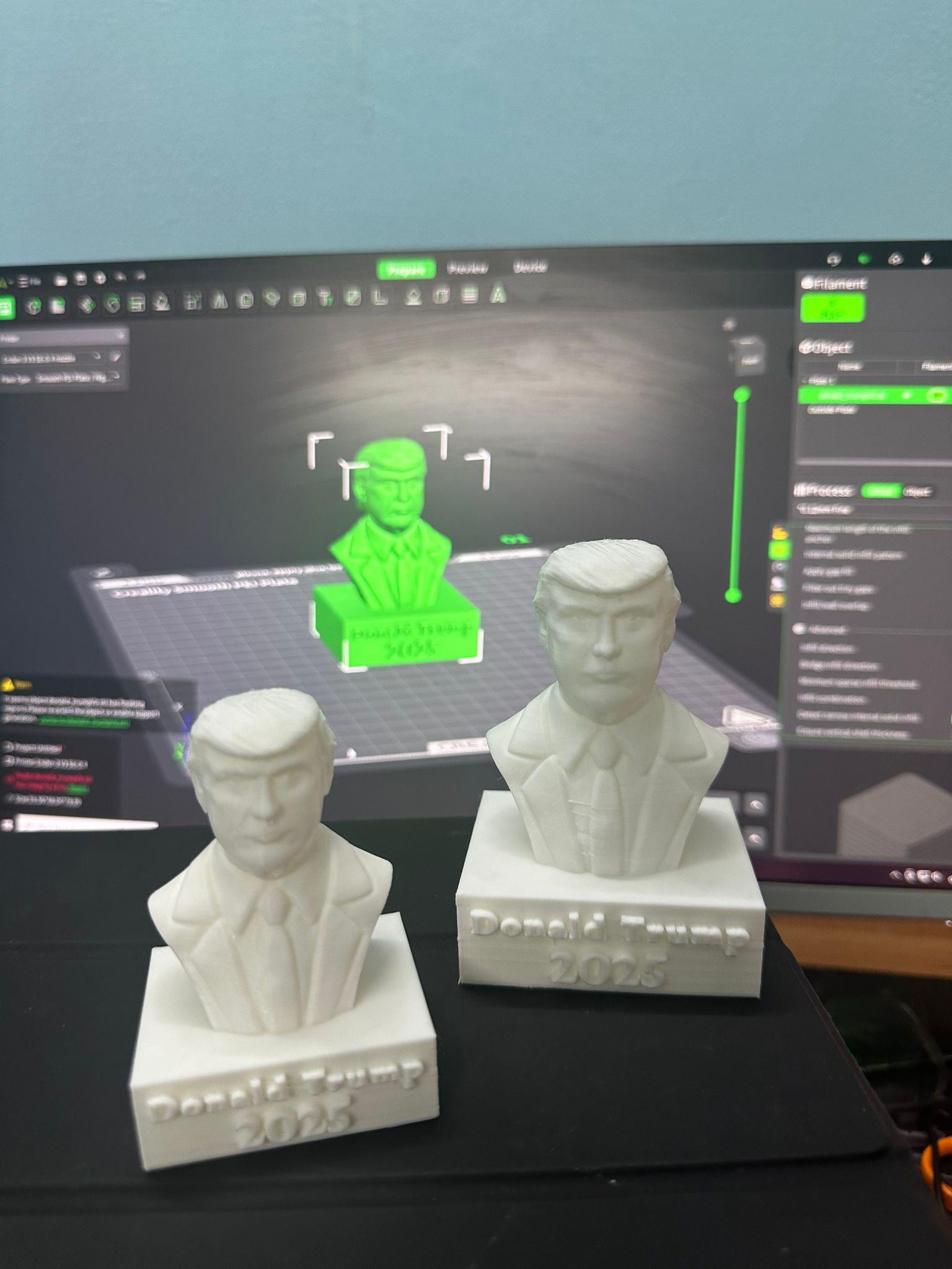 Donald Trump STL File for 3D Printing | Donald Trump 3D Model | US ...