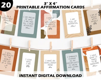 Printable Affirmation Cards for Kids Perfect for at Home or - Etsy