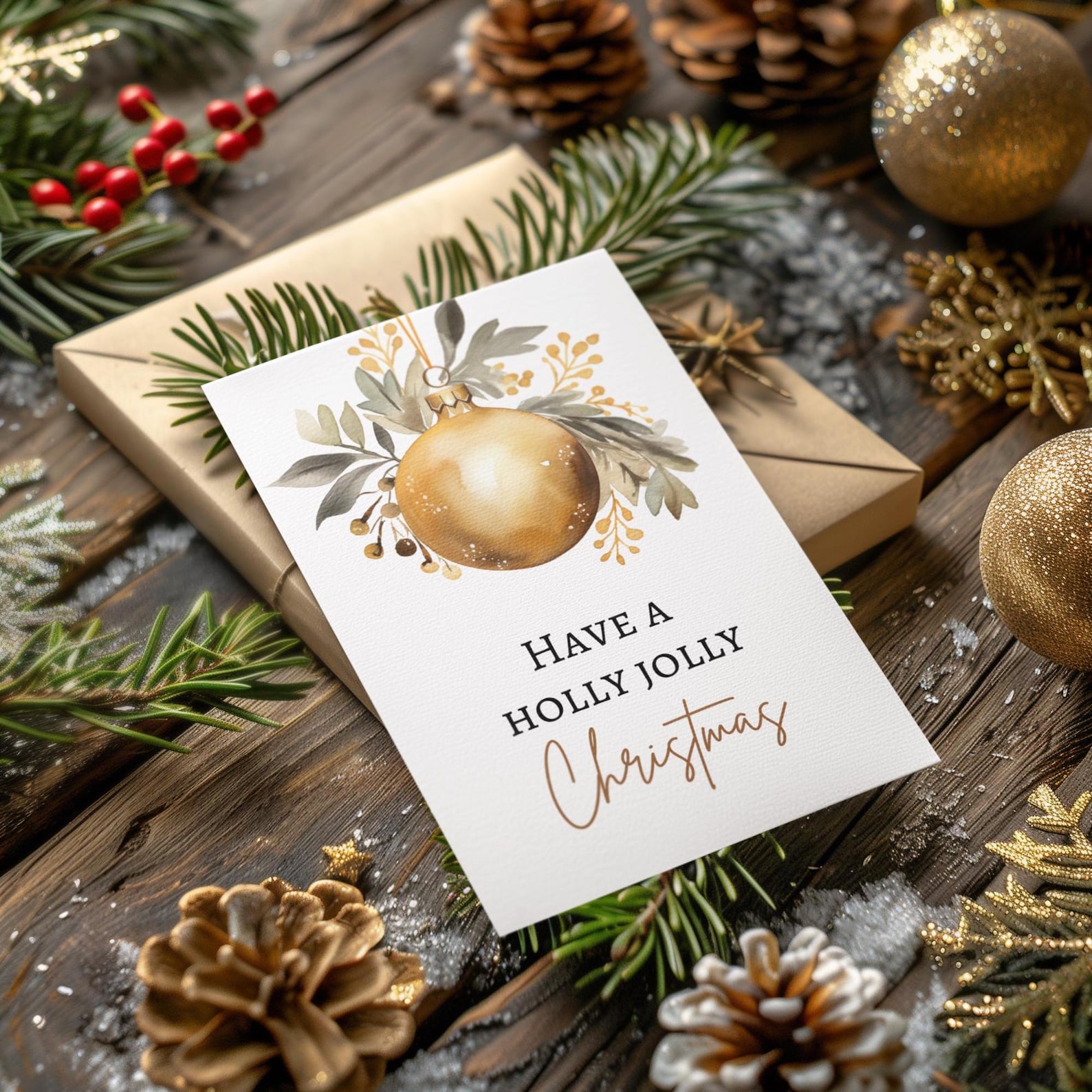 Printable Christmas Mini Cards, Set of 12 Festive 3x4 Inch Holiday ...