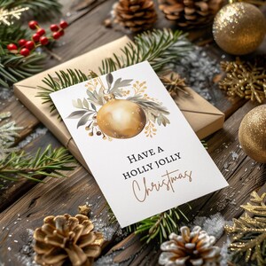 Printable Christmas Mini Cards, Set of 12 Festive 3x4 Inch Holiday ...