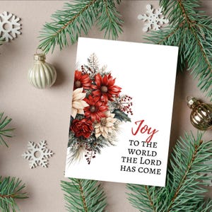 Printable Christmas Mini Cards, Set of 12 Festive 3x4 Inch Holiday ...