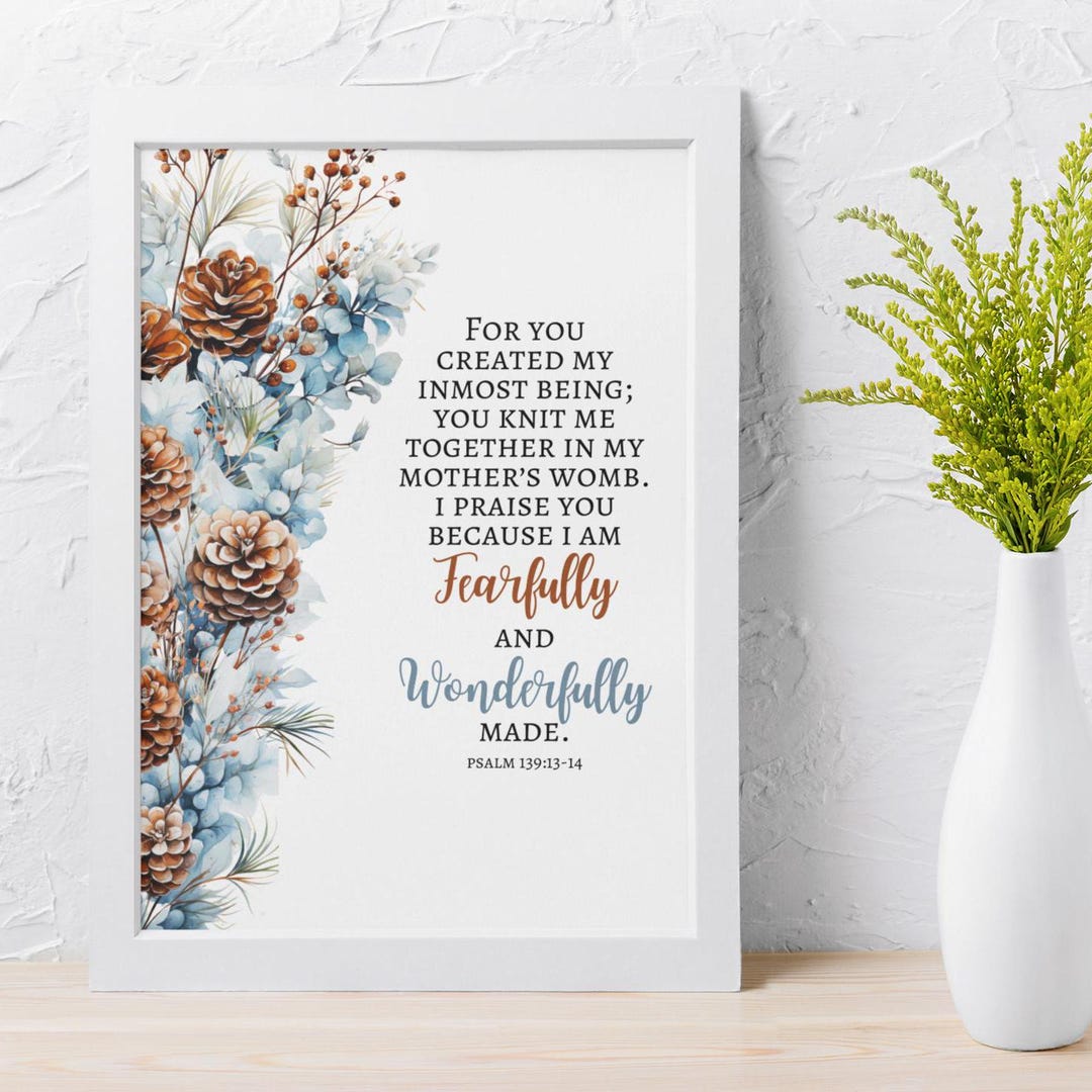 Fearfully And Wonderfully Made Decor