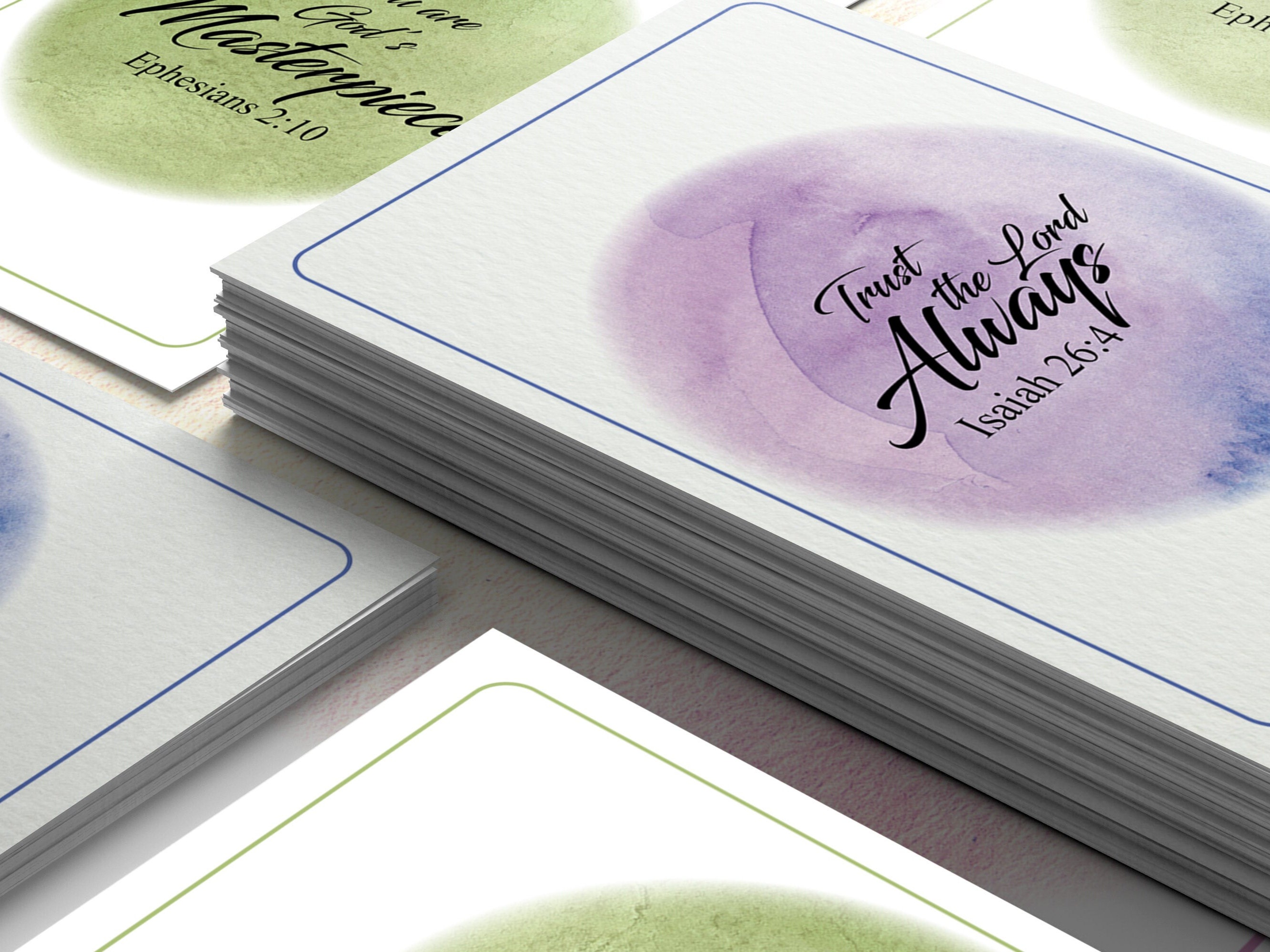 Watercolor Bible Verse Cards: Scripture Art Prints (digital Download ...