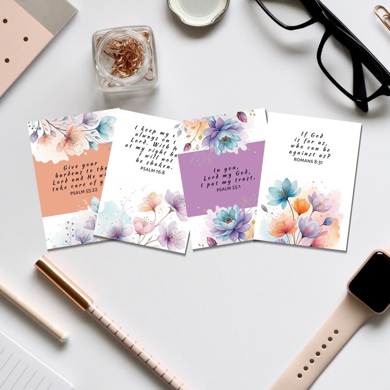 Bibe Verse Cards for Daily Affirmations of Faith in Jesus Christ ...