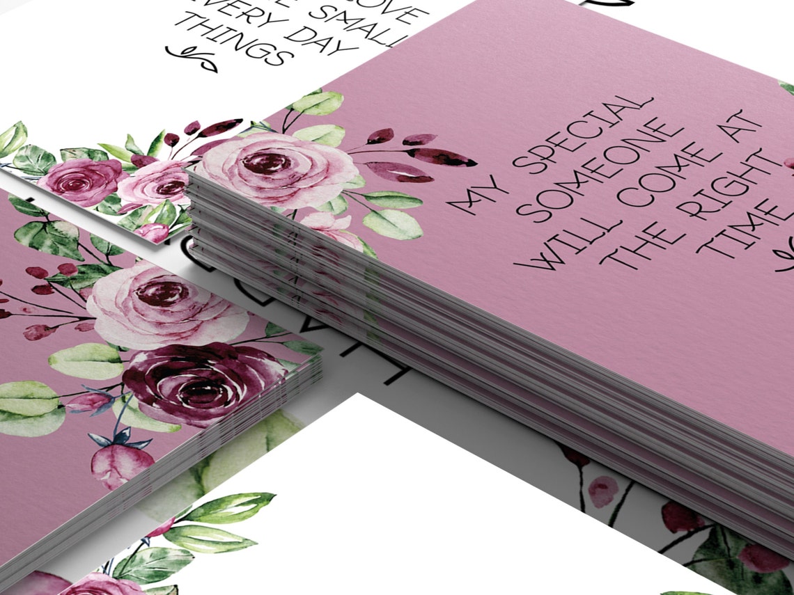 Mini Self-love Affirmation Cards, Positive Affirmations Digital ...