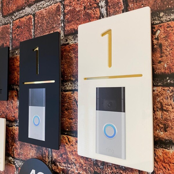 Ring Doorbell House Number Sign - Etsy