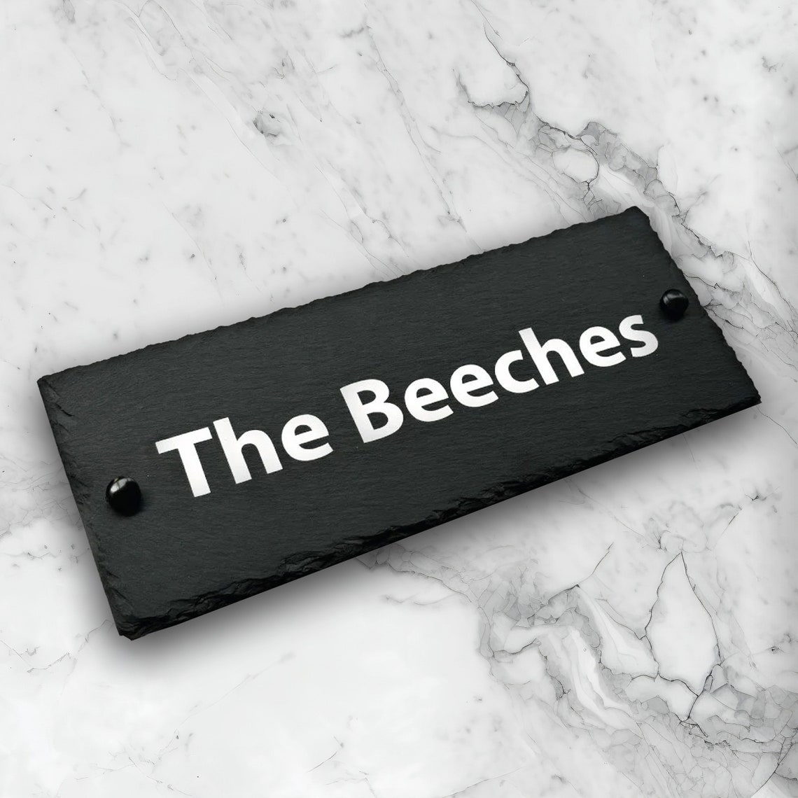 Slate House Numbers Personalised Slate Grey House Sign Address Plaque ...