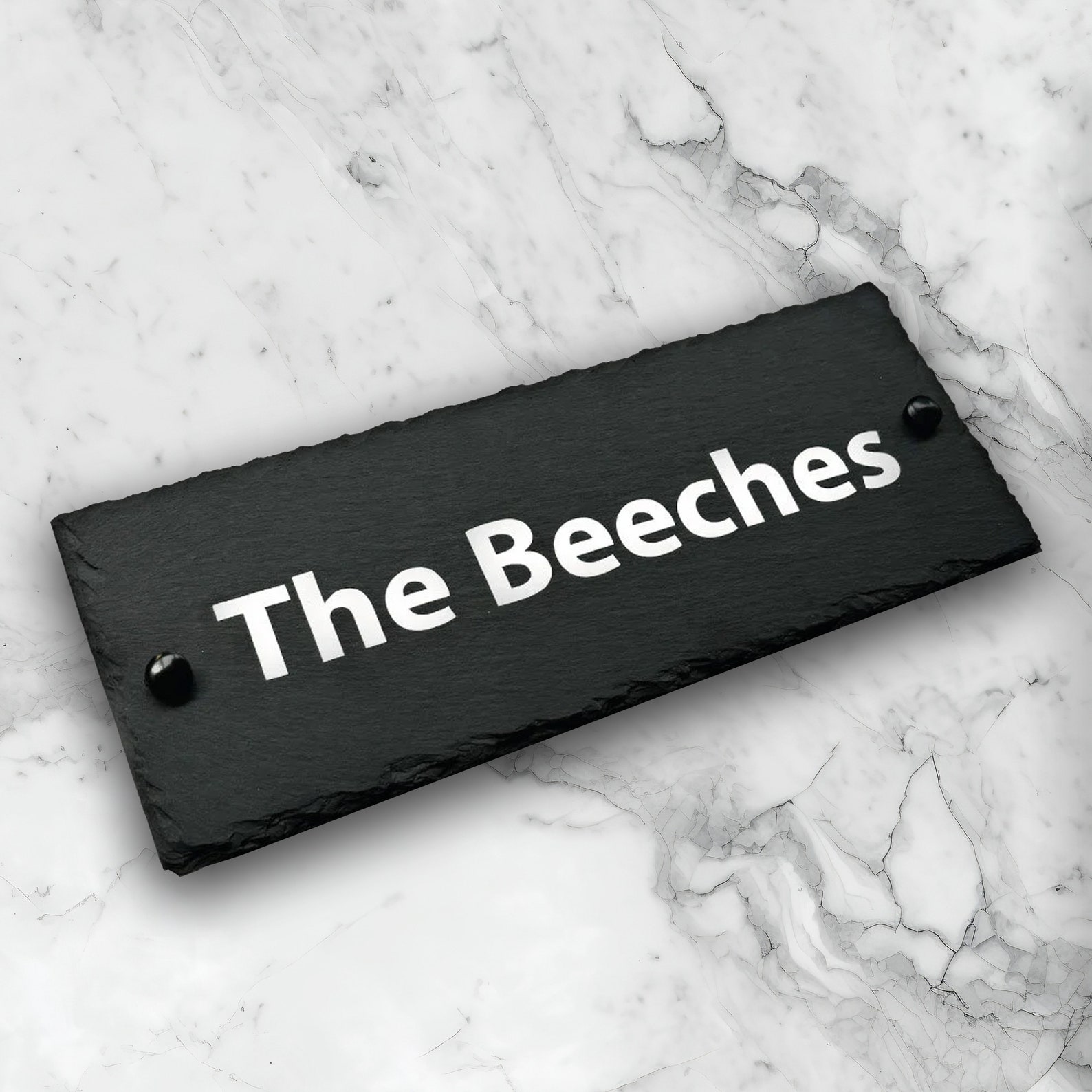Slate House Numbers Personalised Slate Grey House Sign Address Plaque ...