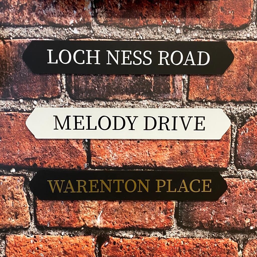 Custom Gate Sign Personalised Fence Sign Wall Sign Black or White Cut ...