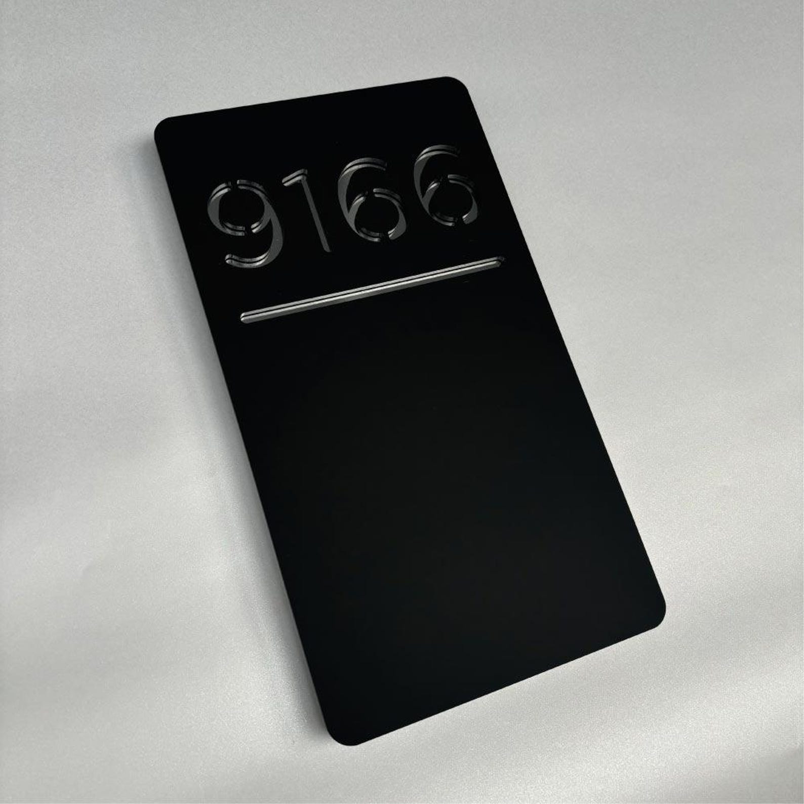 Ring Doorbell House Number Sign Wall Plaque Precision Cut Acrylic House ...