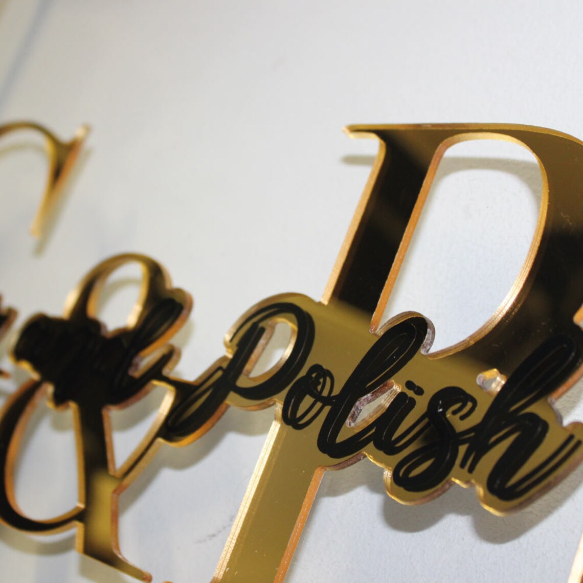 Acrylic Logo Business Sign illuminated Halo Light Circle - Etsy