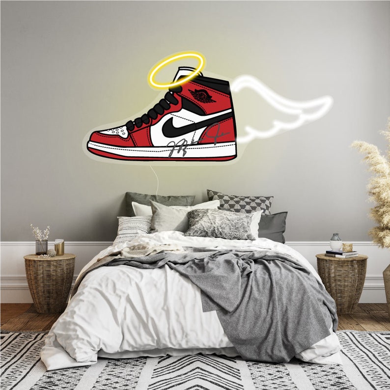 Air Jordan Neon Sign Custom LED Light Sports Fan Decor Personalised ...