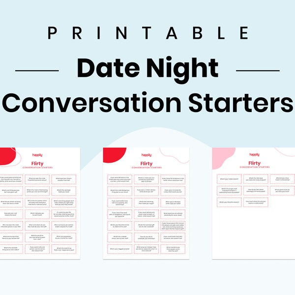 Printable Couples Conversation Cards - Etsy