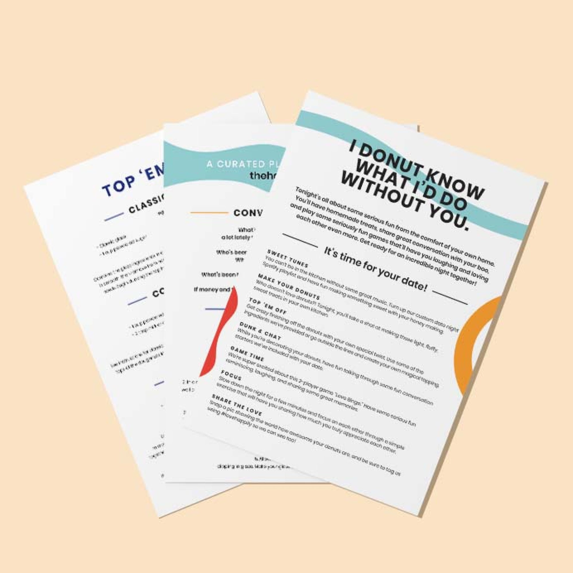 At Home Date Night for Couples Donut Date Night Games for Couples Love ...