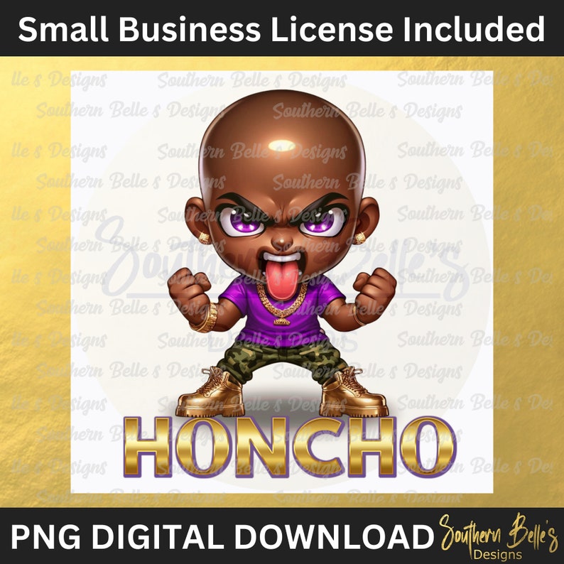 Omega Honcho | African-american Art | PNG | High Resolution | Instant ...