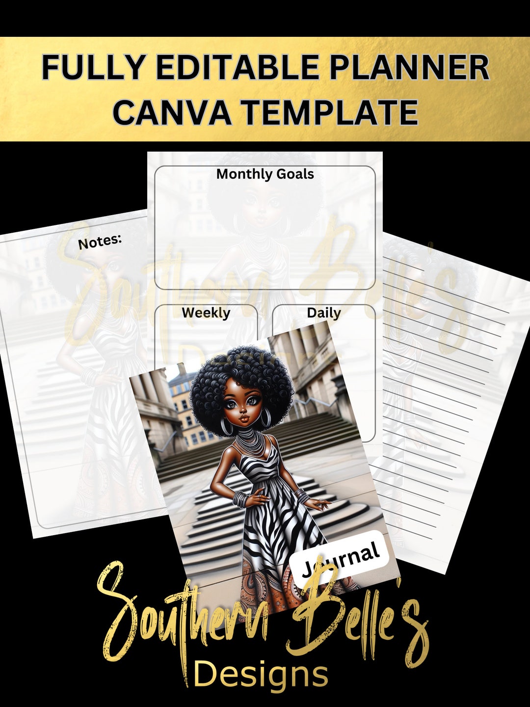 Printable Stationery Bundle | Editable in Canva | Customizable ...