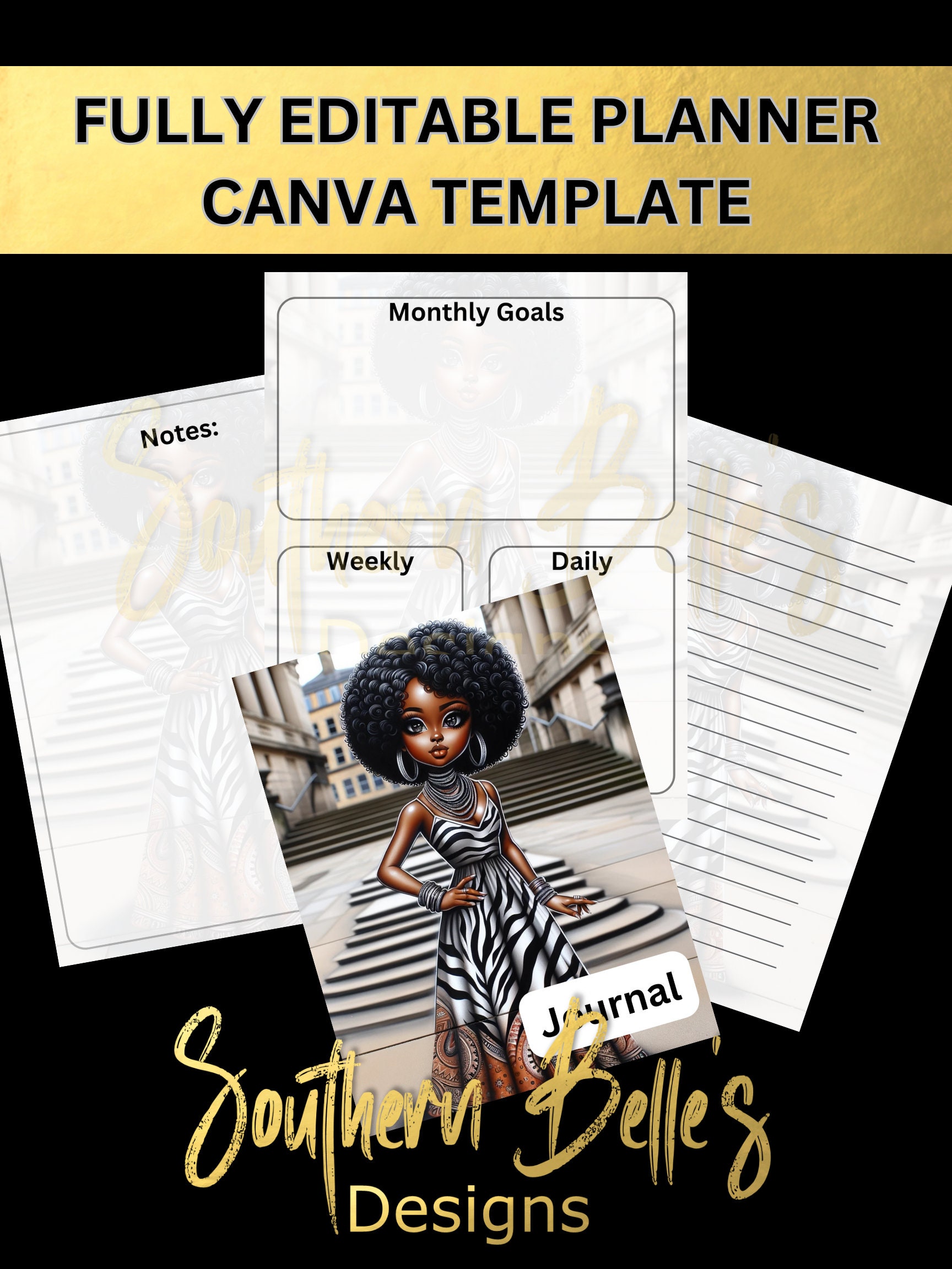 Printable Stationery Bundle | Editable in Canva | Customizable ...