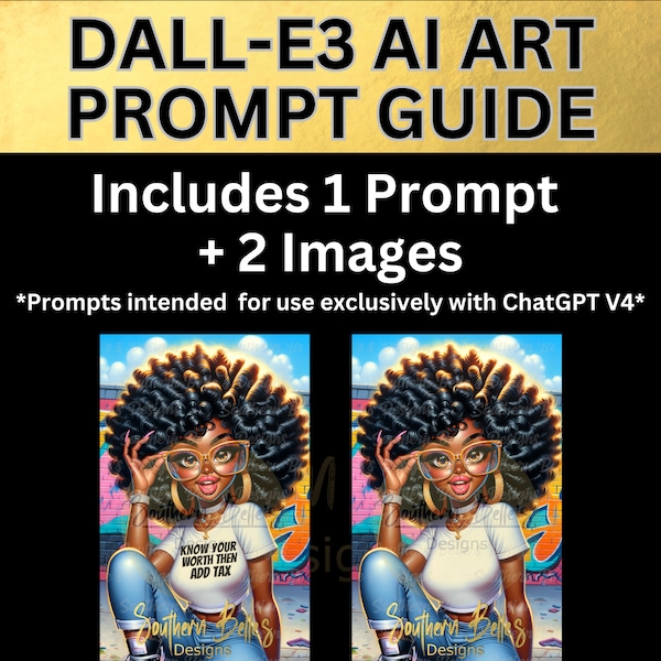 African American Woman Prompt Guide - Etsy