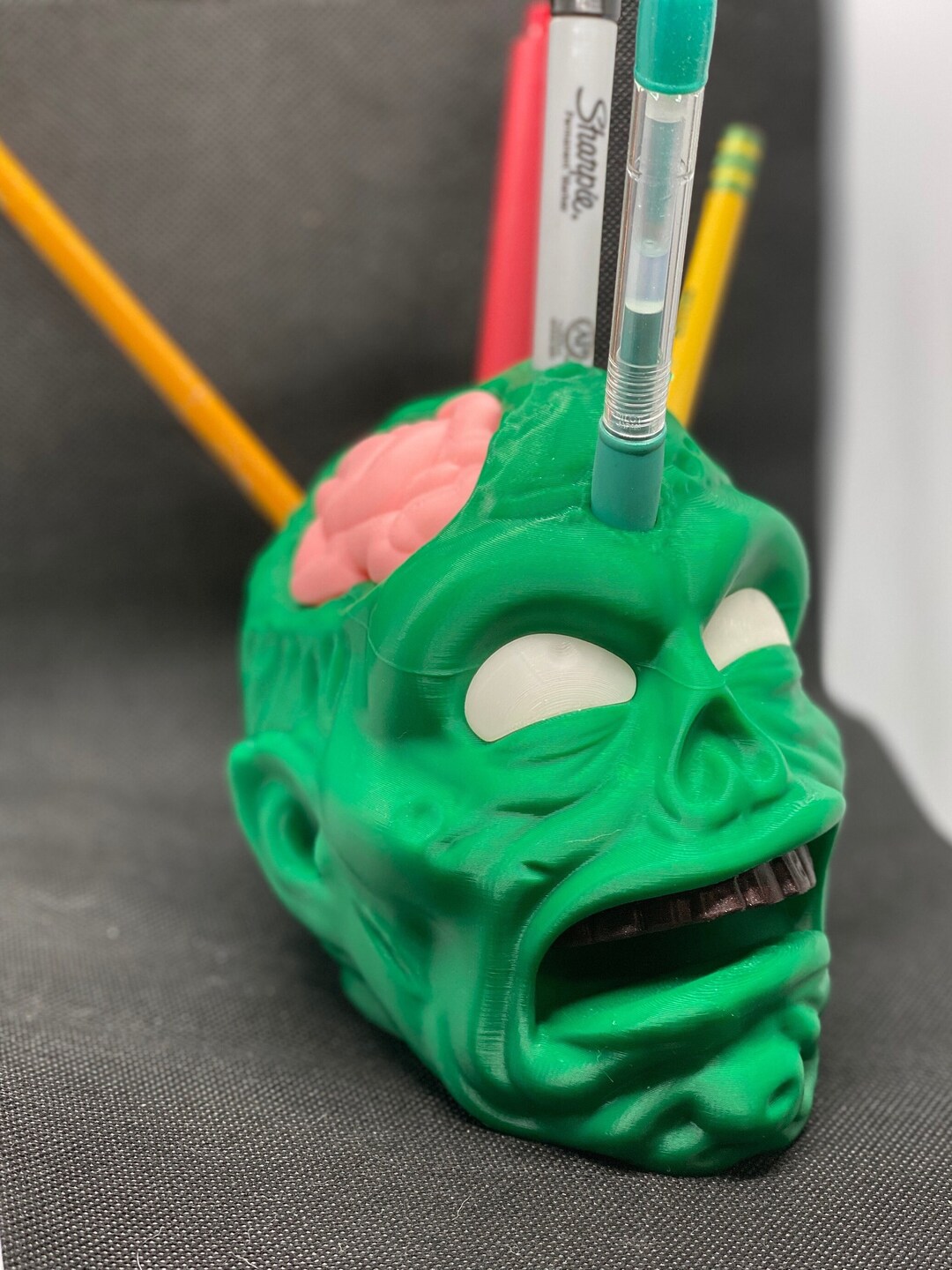 3D Printed Zombie Pen and Post It Holder - Etsy