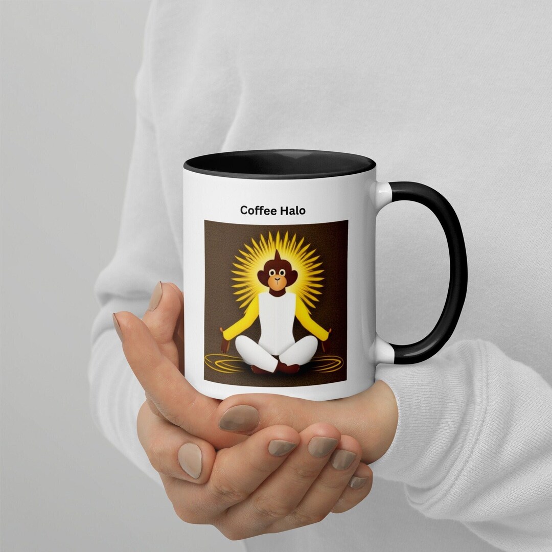 Halo Monkey Coffee Monkey - Etsy