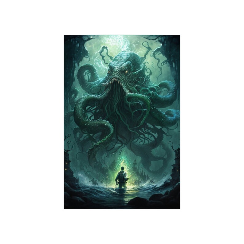 Introducing Our Dark and Mysterious H.P. Lovecraft Cthulhu Rising From ...