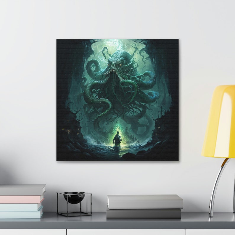 Introducing Our Stunning Canvas Featuring the Iconic Creature of Cosmic ...