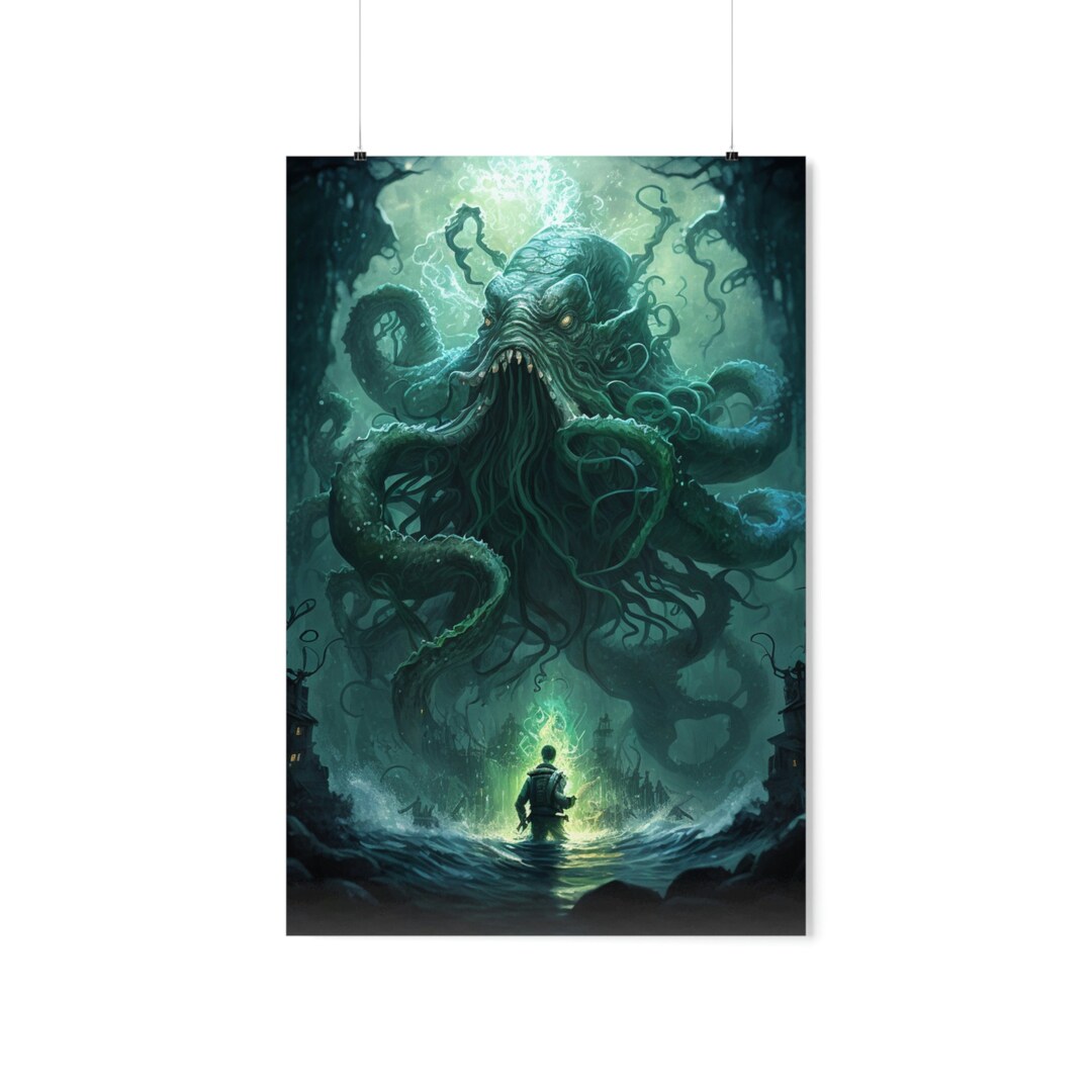 Introducing Our Dark and Mysterious H.P. Lovecraft Cthulhu Rising From ...