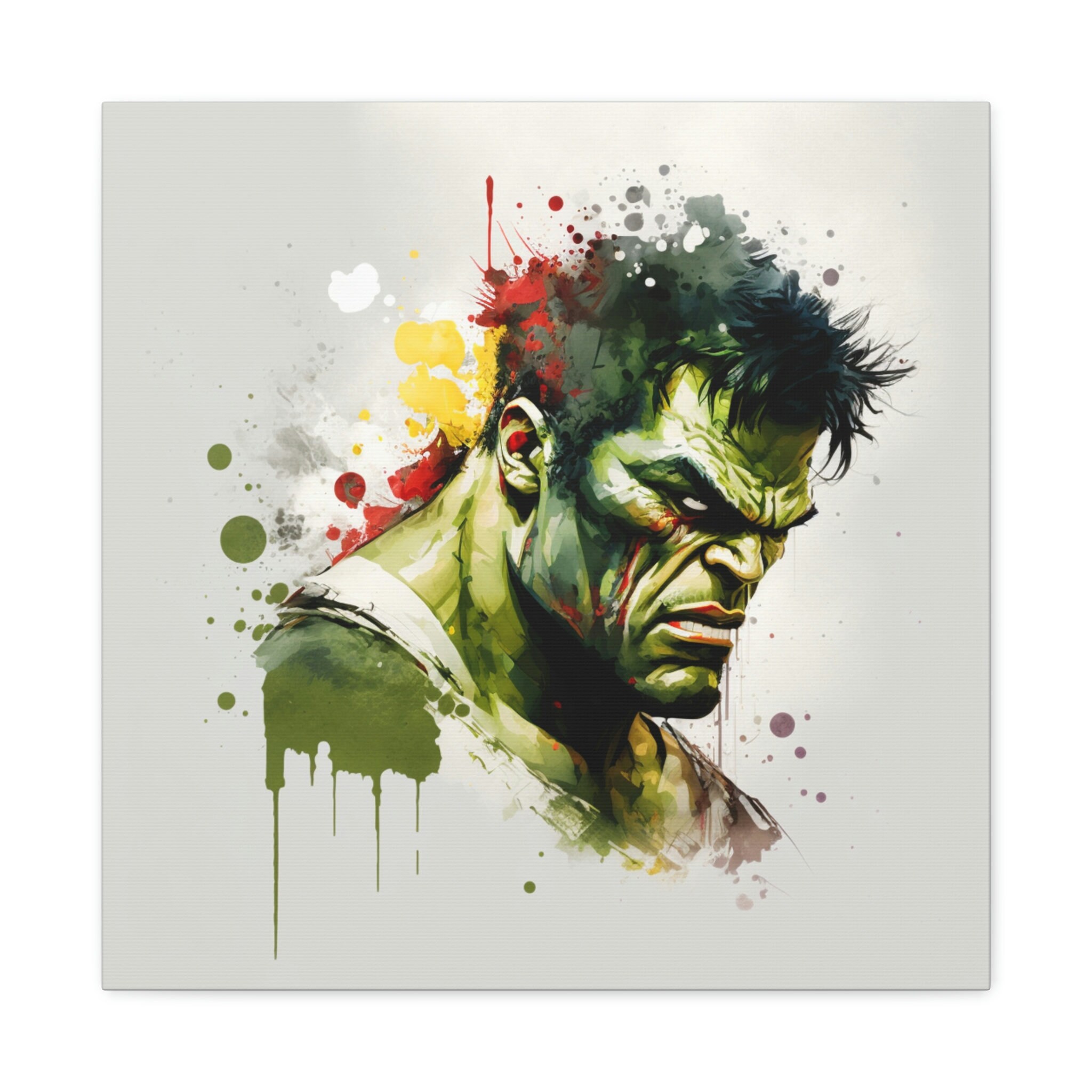 Hulk Water Color Canvas Gallery Wraps - Etsy