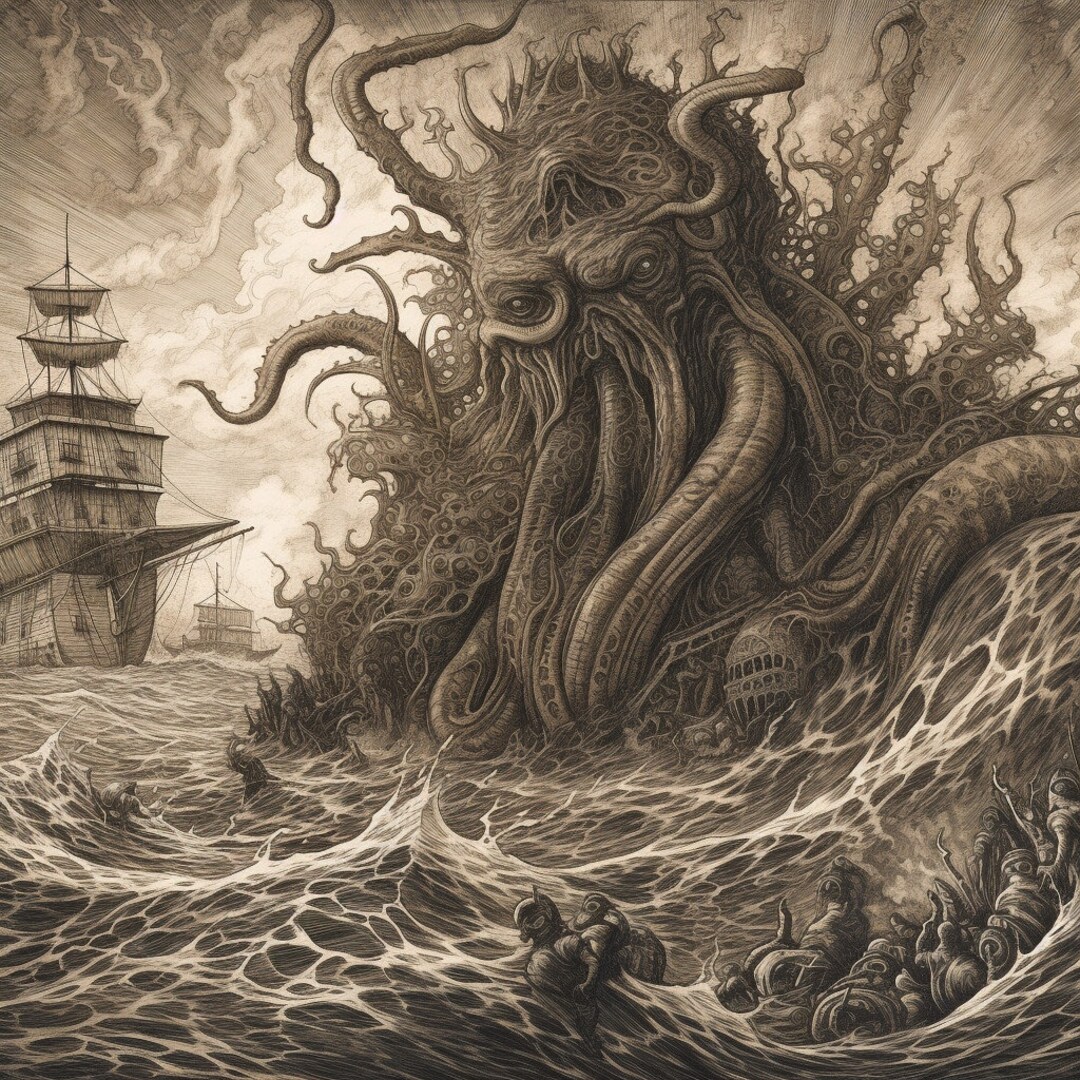 Introducing Our Stunning Digital Download Picture of the Iconic Cthulhu ...