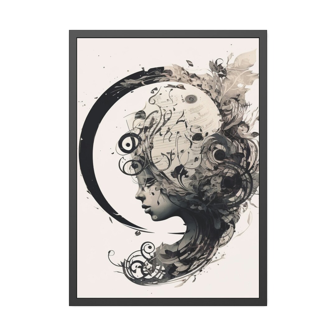 Introducing Our Stunning Abstract Art Piece in Black and White - Etsy