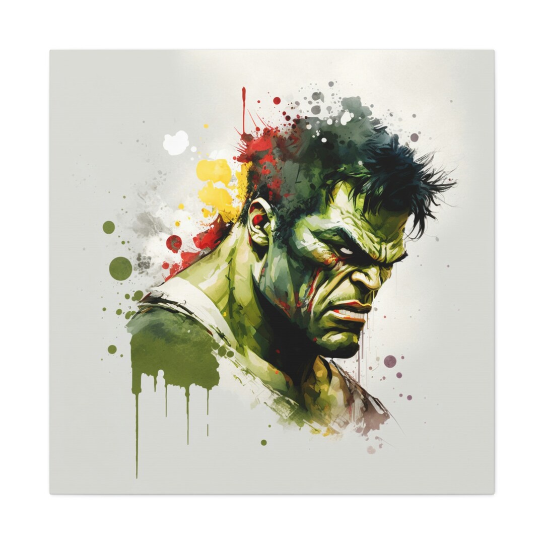 Hulk Water Color Canvas Gallery Wraps - Etsy